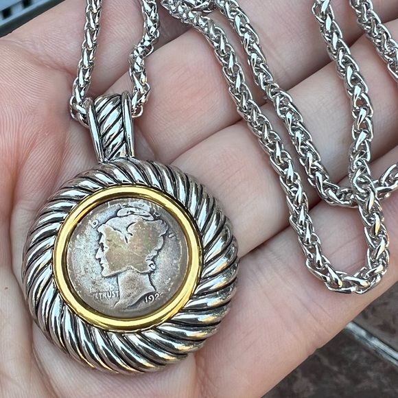 Jewelry | Vintage Mercury Dime Silver Lady Liberty 192s American Coin ...